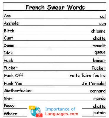 Learn French Swear Words and Profanity